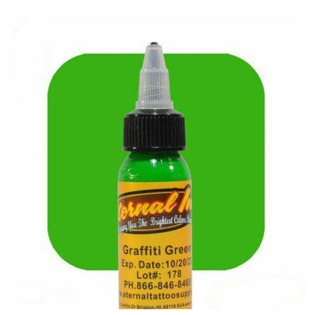 Тату фарба Eternal Graffiti green купити в Україні | Ipiccadilly ️